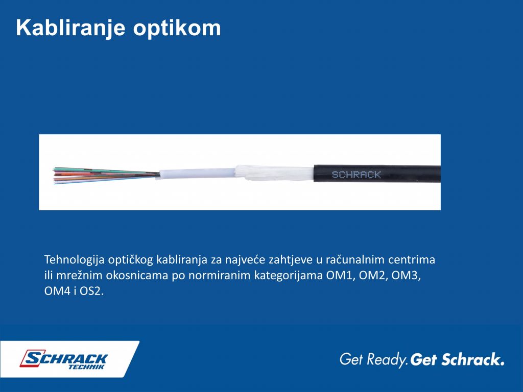 Kabliranje optikom - Schrack Training Center