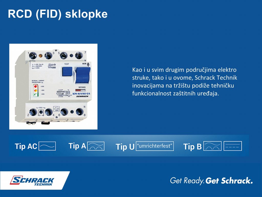 RCD (FID) sklopke - Schrack Training Center